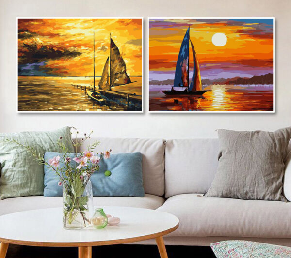 Malen nach Zahlen Sonnenuntergang Set | myPaintLab